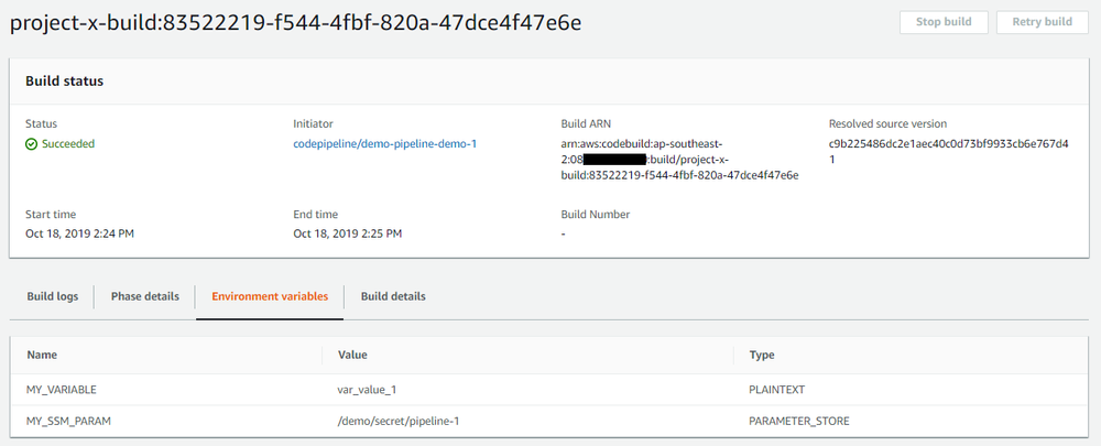 Reuse CodeBuild projects across different CodePipeline