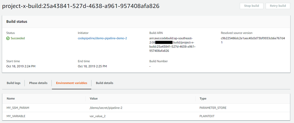 Reuse CodeBuild projects across different CodePipeline