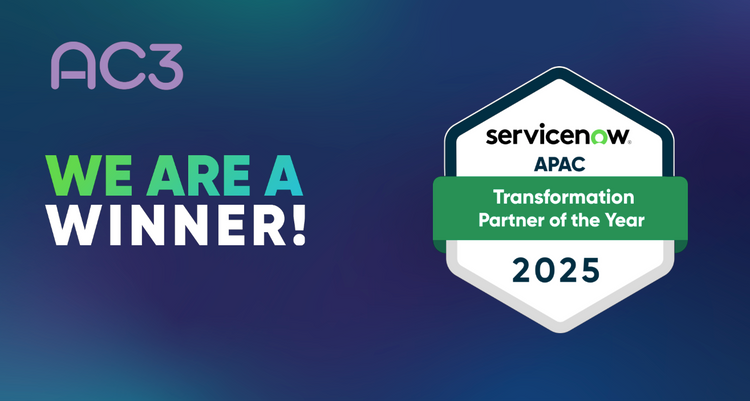 AC3 wins ServiceNow Transformation Partner of the Year